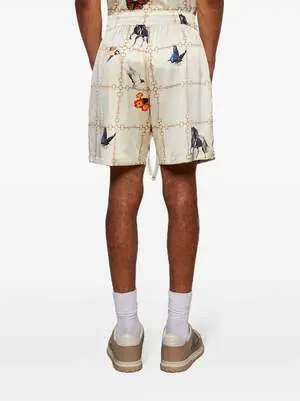 NAHMIAS Wildlife-print Shorts - Neutrals