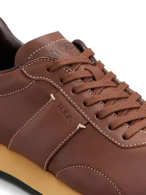 TOD'S Sportivo Active Leather Sneakers - Brown