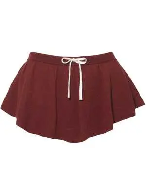 Cashmere In Love Windy Mini Skirt - Brown