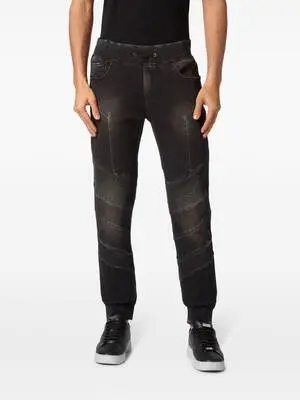 Philipp Plein Logo-appliqué Tapered Jeans