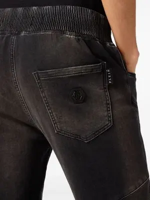 Philipp Plein Logo-appliqué Tapered Jeans