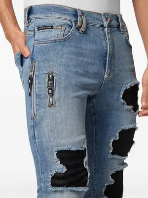 Philipp Plein Ripped Skinny-fit Jeans
