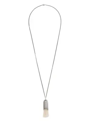 LEMAIRE Personal Brush Necklace - Silver