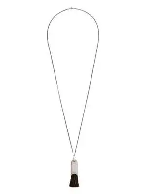 LEMAIRE Personal Brush Pendant Necklace - Silver