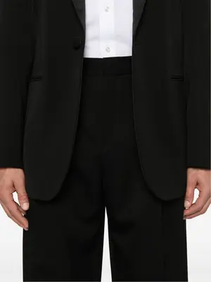 Saint Laurent Wide-leg Grain De Poudre Trousers