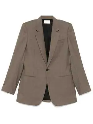 Saint Laurent Wool Blazer - Brown