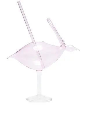 LES-OTTOMANS Flamingo Cocktail Glass - Pink