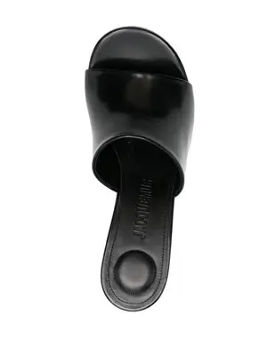 Jacquemus 110mm Les Doubles Mules - Black