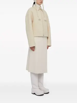 JIL SANDER Logo-embellished Virgin-wool Jacket