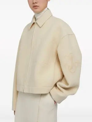 JIL SANDER Logo-embellished Virgin-wool Jacket
