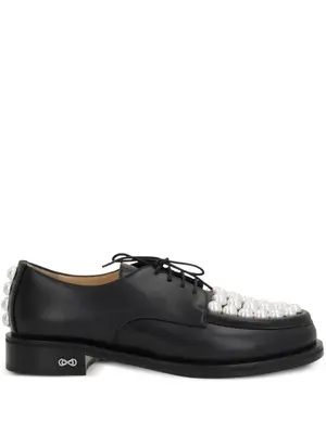 Mach & Mach Stacked Heel Flats For Women