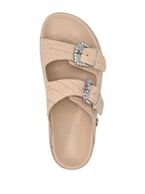 Philipp Plein Crocodile-effect Leather Sandals