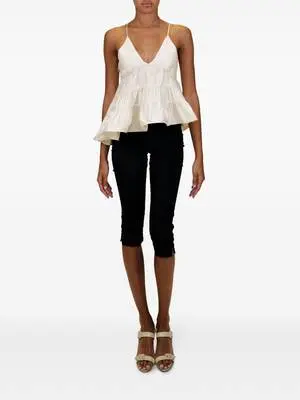 Azeeza Viola Taffeta Top - Neutrals