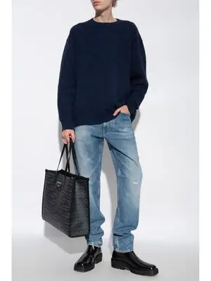 Givenchy Monogram-pattern Jumper - Blue