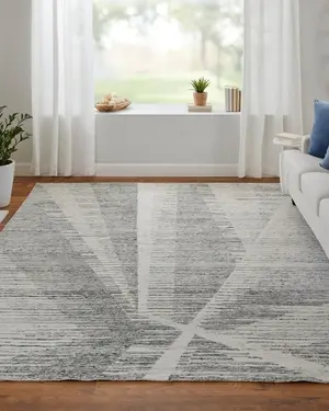 FEIZY Brighton Bri69chf Area Rug, 5'6 X 8'6 - Ivory/gray