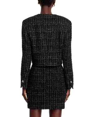 BOSS Jolena Cropped Tweed Jacket