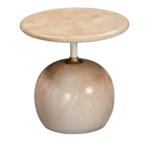 TOV FURNITURE Mire Faux Marble Side Table