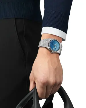 TISSOT Powermatic 80 40mm Watch - Blue/silver