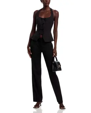 LUCY PARIS Vivienne Bow Halter Vest