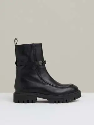 REISS Safia Chain Embellished Ankle Boots