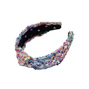 Lele Sadoughi Metallic Confetti Knotted Headband - One-color