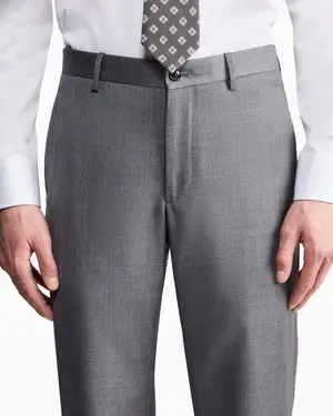 Giorgio Armani Single-breasted Soho Line Suit In Virgin Wool And Cashmere - Beige