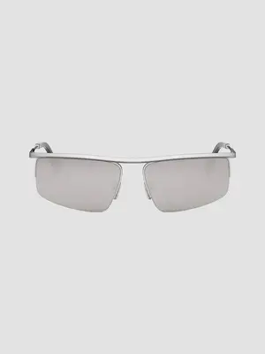 Fendi Travel 60mm Geometric Sunglasses - Silver Palladium