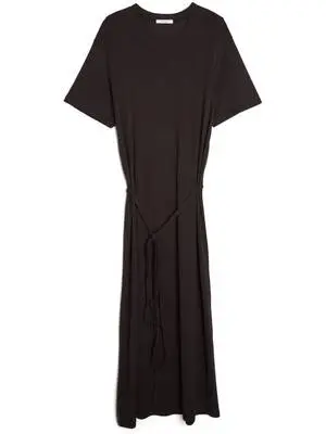 LEMAIRE Belted T-shirt Dress - Black