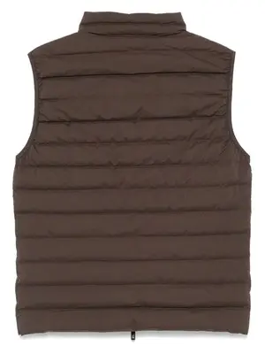 Emporio Armani Zip-up Down Gilet - Green