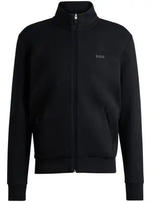 BOSS Logo-print Zip-up Sweatshirt