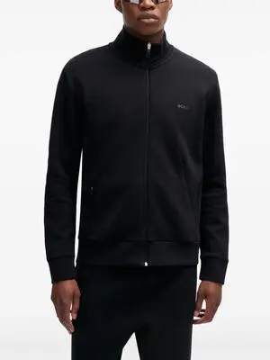 BOSS Logo-print Zip-up Sweatshirt