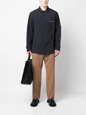 Fendi Zip-pocket Shirt Jacket - Blue