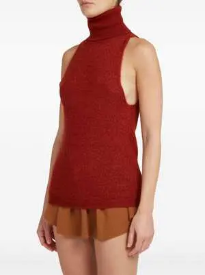 Cashmere In Love Frances Knitted Top - Red
