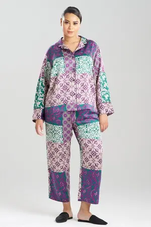 Natori Tapestry Notch Pj - Purple