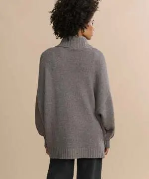 Jenni Kayne Cashmere Porter Turtleneck Top - Multicolor,shadow