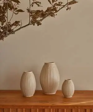 Jenni Kayne Porta Ceramic Vase - White