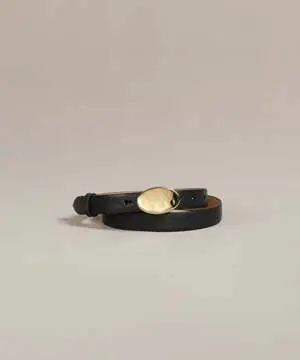 Jenni Kayne Leather Audrey Belt - Black