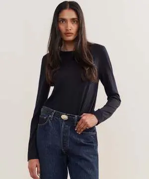 Jenni Kayne Leather Audrey Belt - Black
