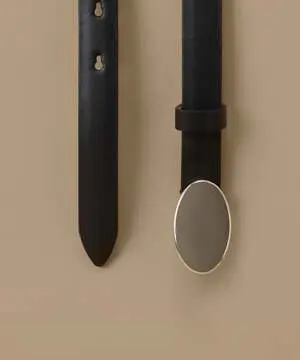 Jenni Kayne Leather Audrey Belt - Black