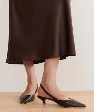 Jenni Kayne Leather Kitten Heel