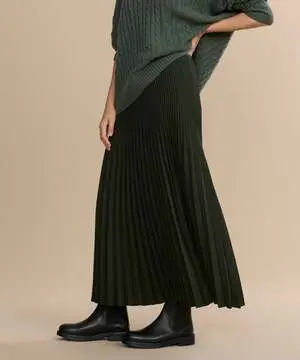 Jenni Kayne Pleated Skirt - Multicolor,forest Plaid