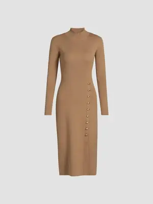 Elie Tahari The Chaya Sweater Dress - French Beige