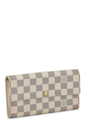 LOUIS VUITTON Damier Azur Sarah - White