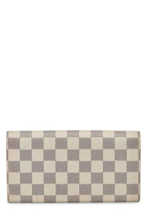 LOUIS VUITTON Damier Azur Sarah - White