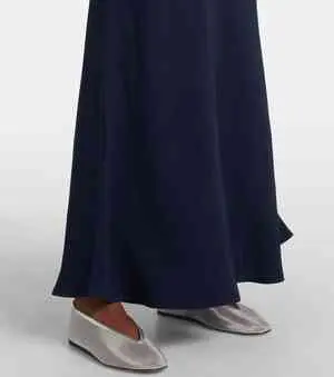 Asceno Bordeaux Maxi Dress - Blue