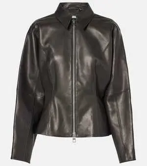 THE SEI Leather Jacket - Black