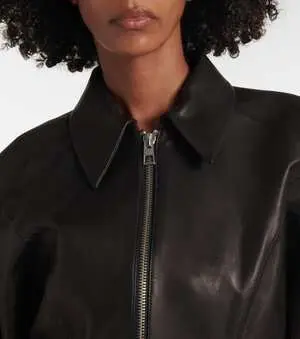THE SEI Leather Jacket - Black