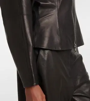 THE SEI Leather Jacket - Black