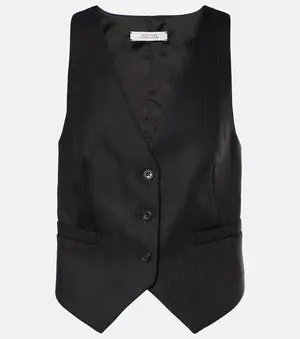 Dorothee Schumacher Pinstripe Wool Vest