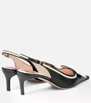 ROGER VIVIER Viv' Canard Slingback Pumps - Black